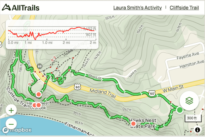 Cliffside Trail in Hawks Nest State Park [Trail Guide]